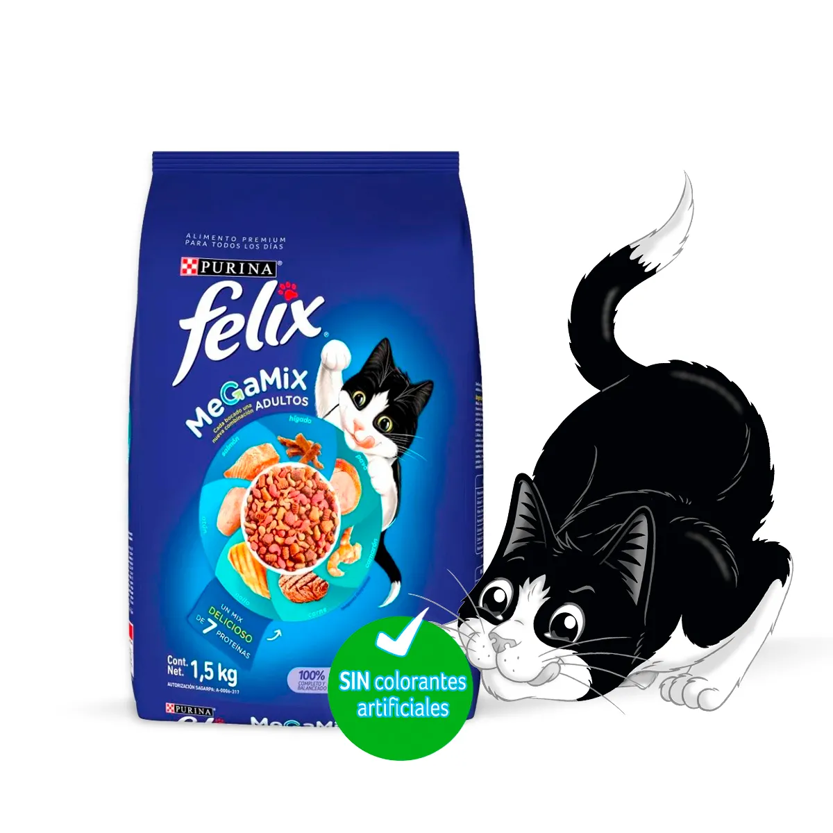 FELIX Alimento Seco Megamix Adultos